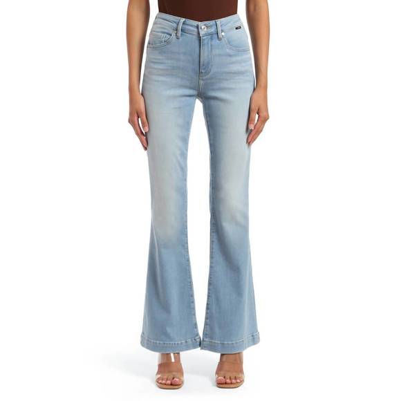 Mavi | Jeans | New Mavi Sydney Flare Jeans In Bleach Feather Blue ...